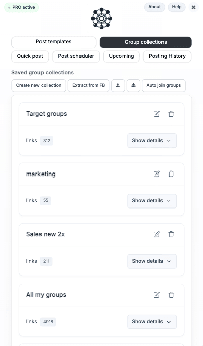 welcome - Group Posting PRO